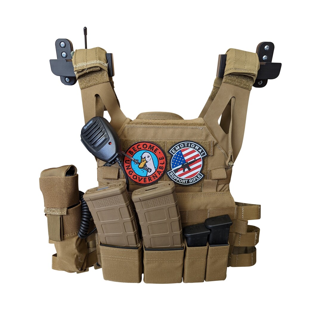 Plate Carrier / Body Armor Mount - Wall | Gear Holder Storage Rack - Etsy