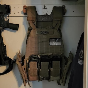Plate Carrier / Body Armor Mount Wall Gear Holder Storage Rack - Etsy