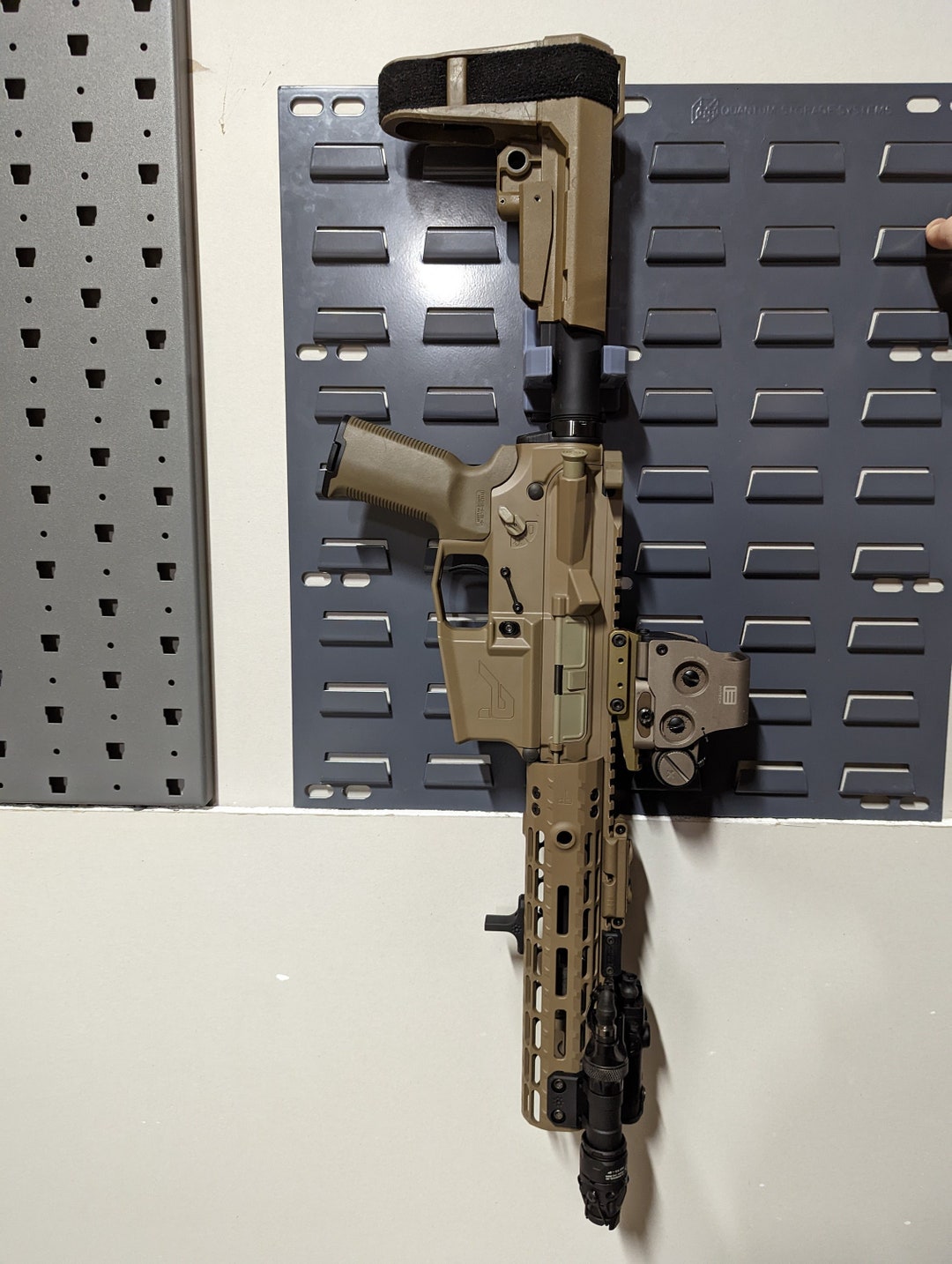 AR 15 Buffer Tube Mount Secureit / Akro-mils Rifle Holder Storage Rack ...