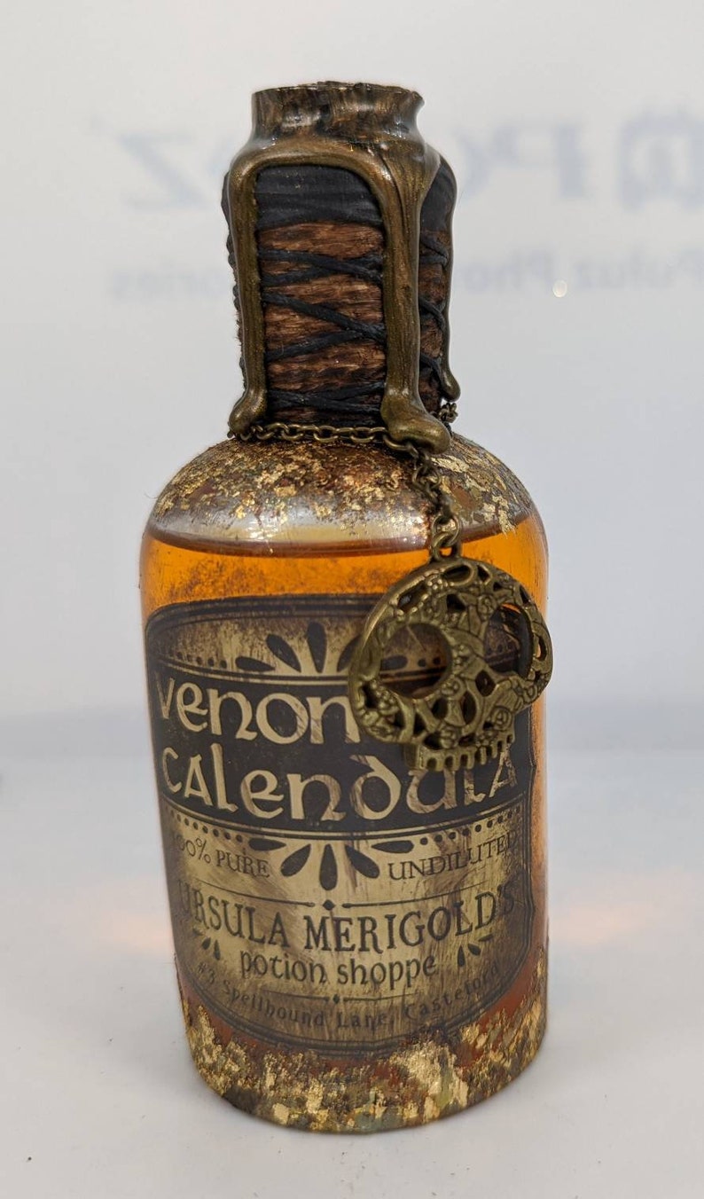Venomous Calendula Potion. Potion Bottle. Poison Bottle. - Etsy