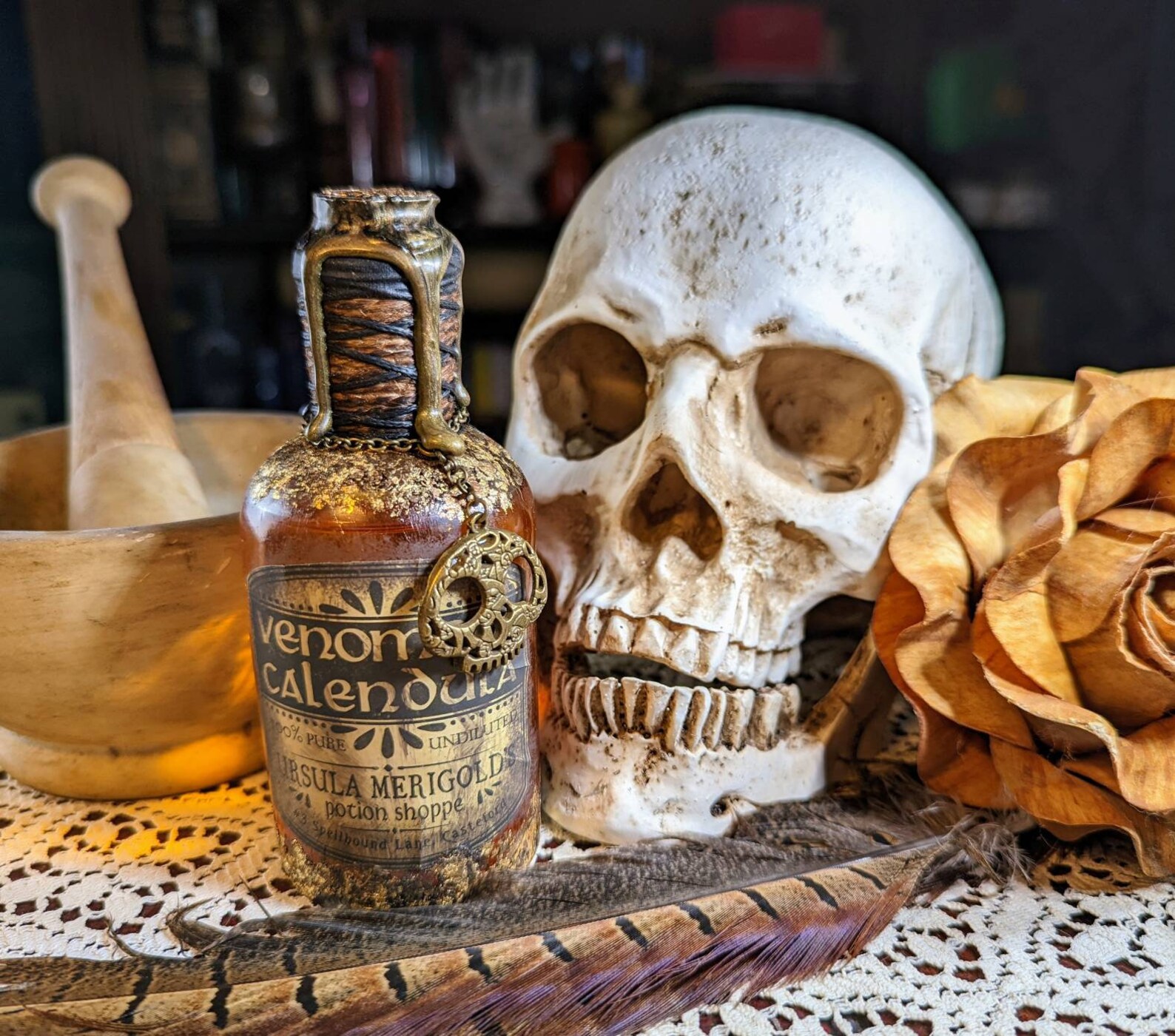 Venomous Calendula Potion. Potion Bottle. Poison Bottle. Victorian ...