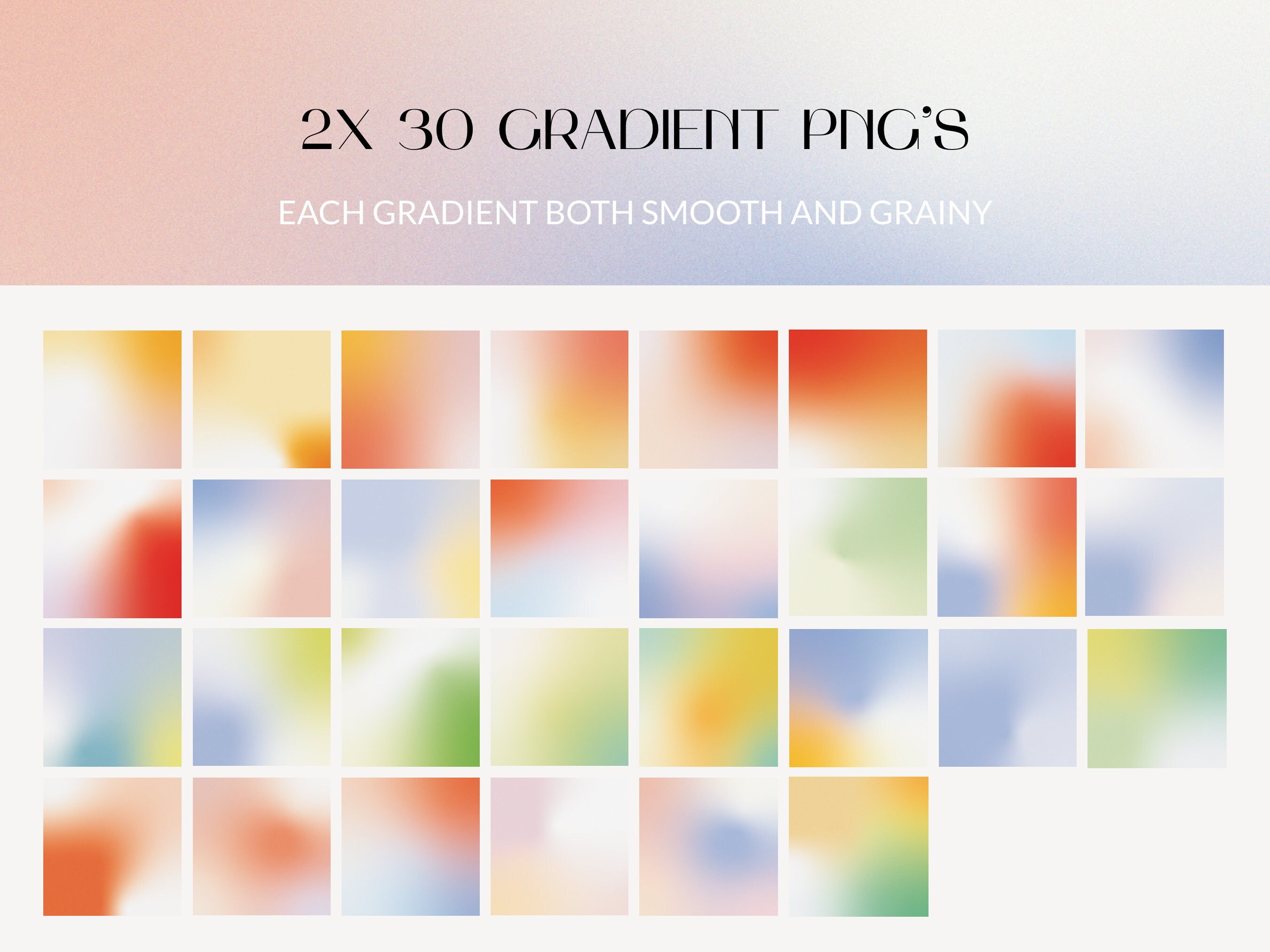Aesthetic Smooth & Grainy Gradient Backgrounds / Gradients Pngs ...