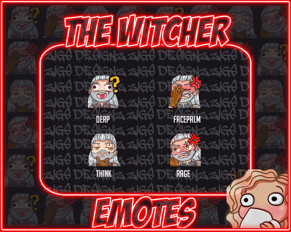 Witcher Emote Pack - Etsy