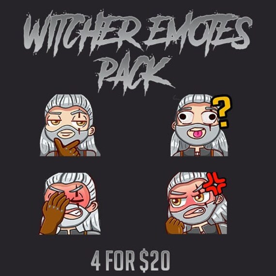 Art & Collectibles Drawing & Illustration The Witcher Emotes Pack ...