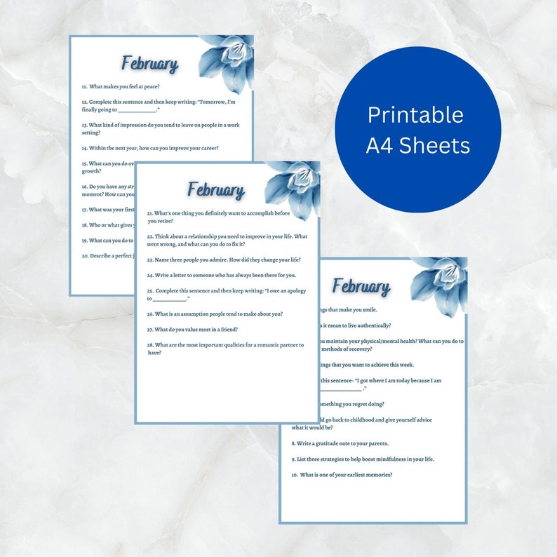 Printable Prompts for Self Discovery - Etsy