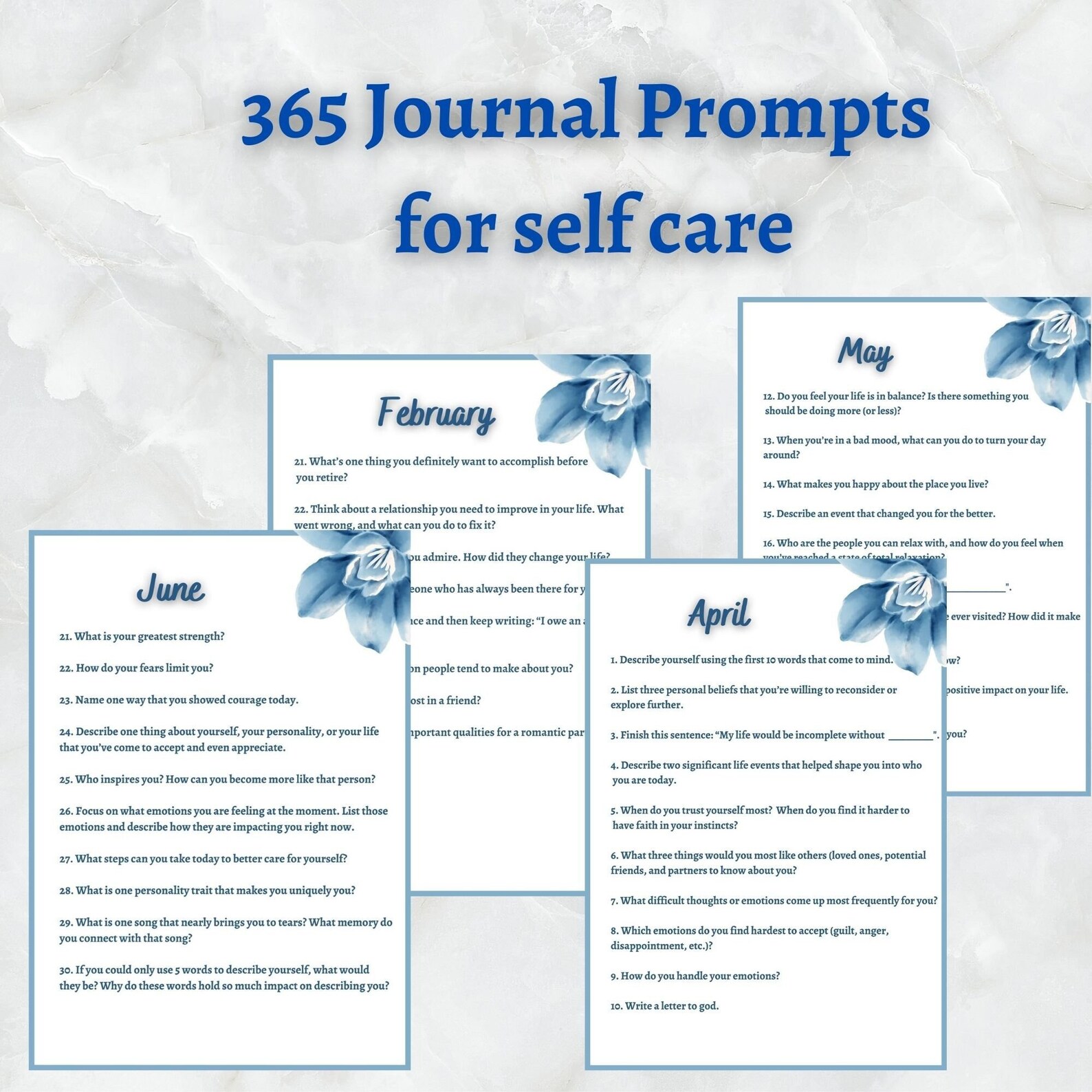 Printable Prompts for Self Discovery - Etsy