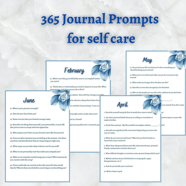 Printable Prompts for Self Discovery - Etsy