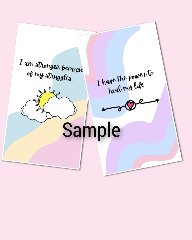 10 Cute Affirmation Cards/ Printable Cards/ Affirmation Cards/ Positive ...