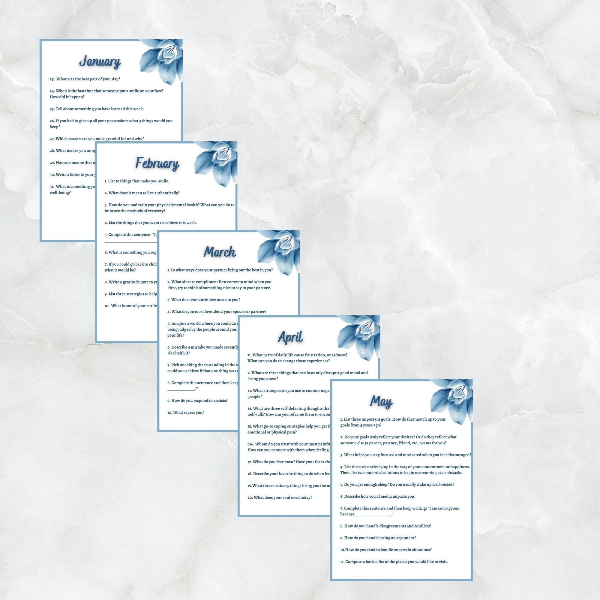 Printable Prompts for Self Discovery - Etsy