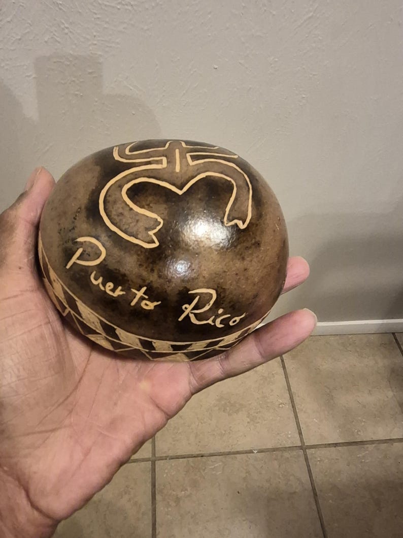Coquì Taìno Puertorriqueño Grabado En Higüera/ Puerto Rican Indian ...