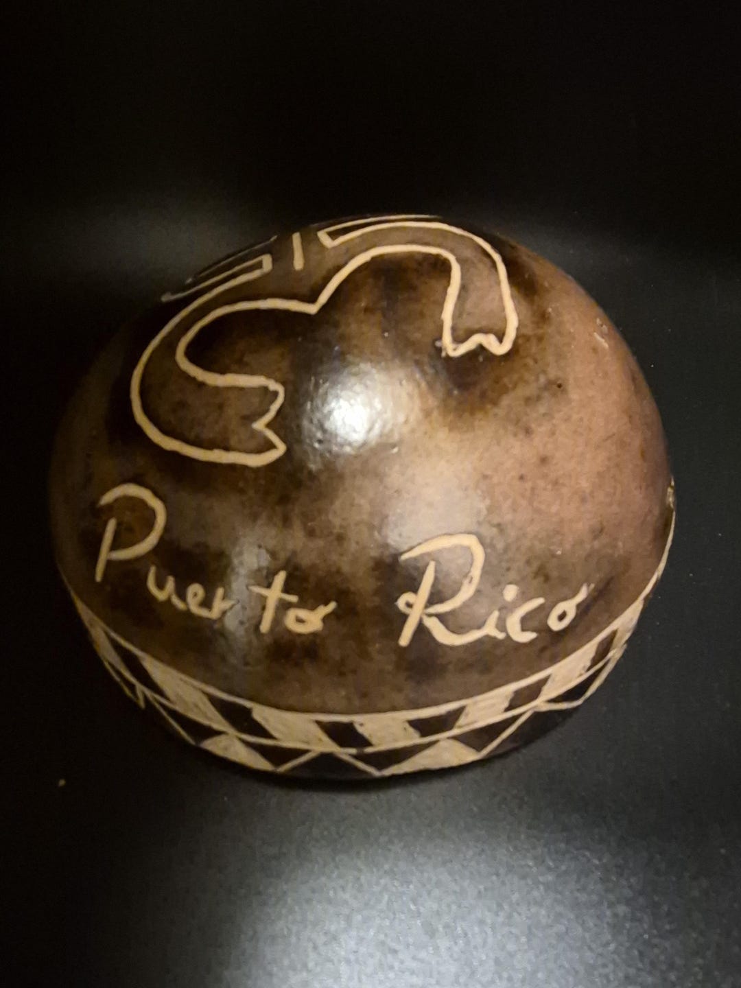 Coquì Taìno Puertorriqueño Grabado En Higüera/ Puerto Rican Indian ...