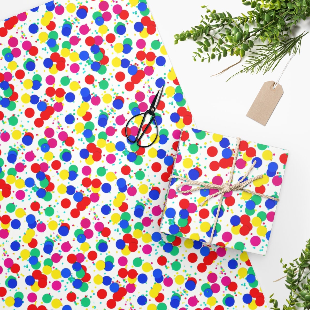 Confetti Wrapping Paper for Gifts, X32 Designs, Birthday - Etsy