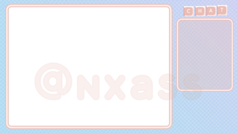 Animated Pastel Keyboard Stream Package, Cute Aesthetic Pink and Blue ...
