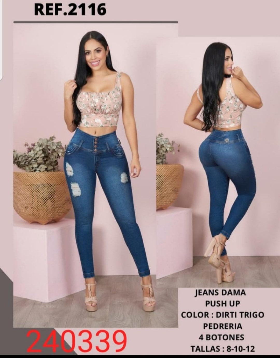 Jeans Pants With Exclusive Colombian Tail Lift Design That Highlights ...