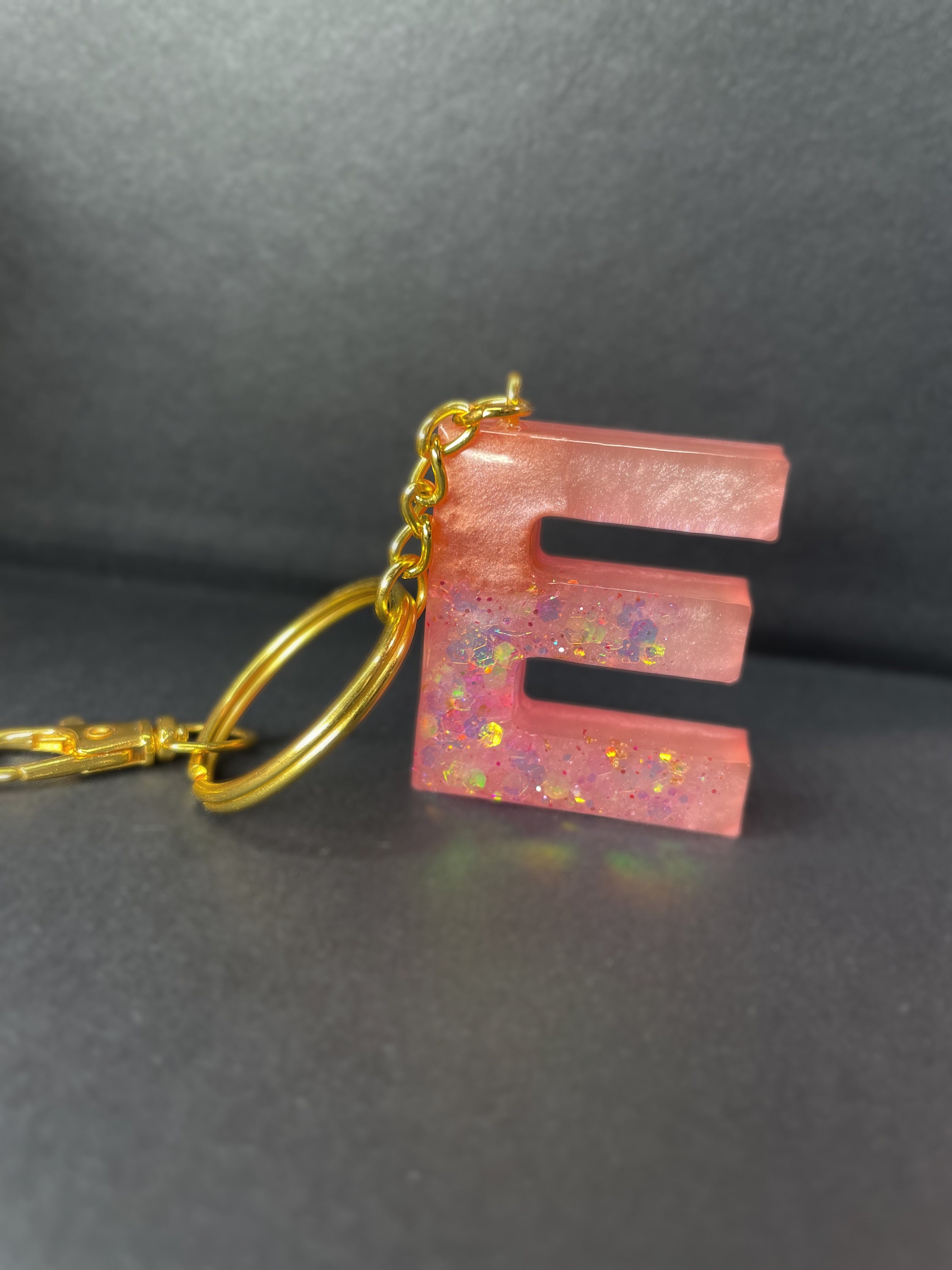 Pink Sparkel Pink Letter Key Chain Gifts - Etsy