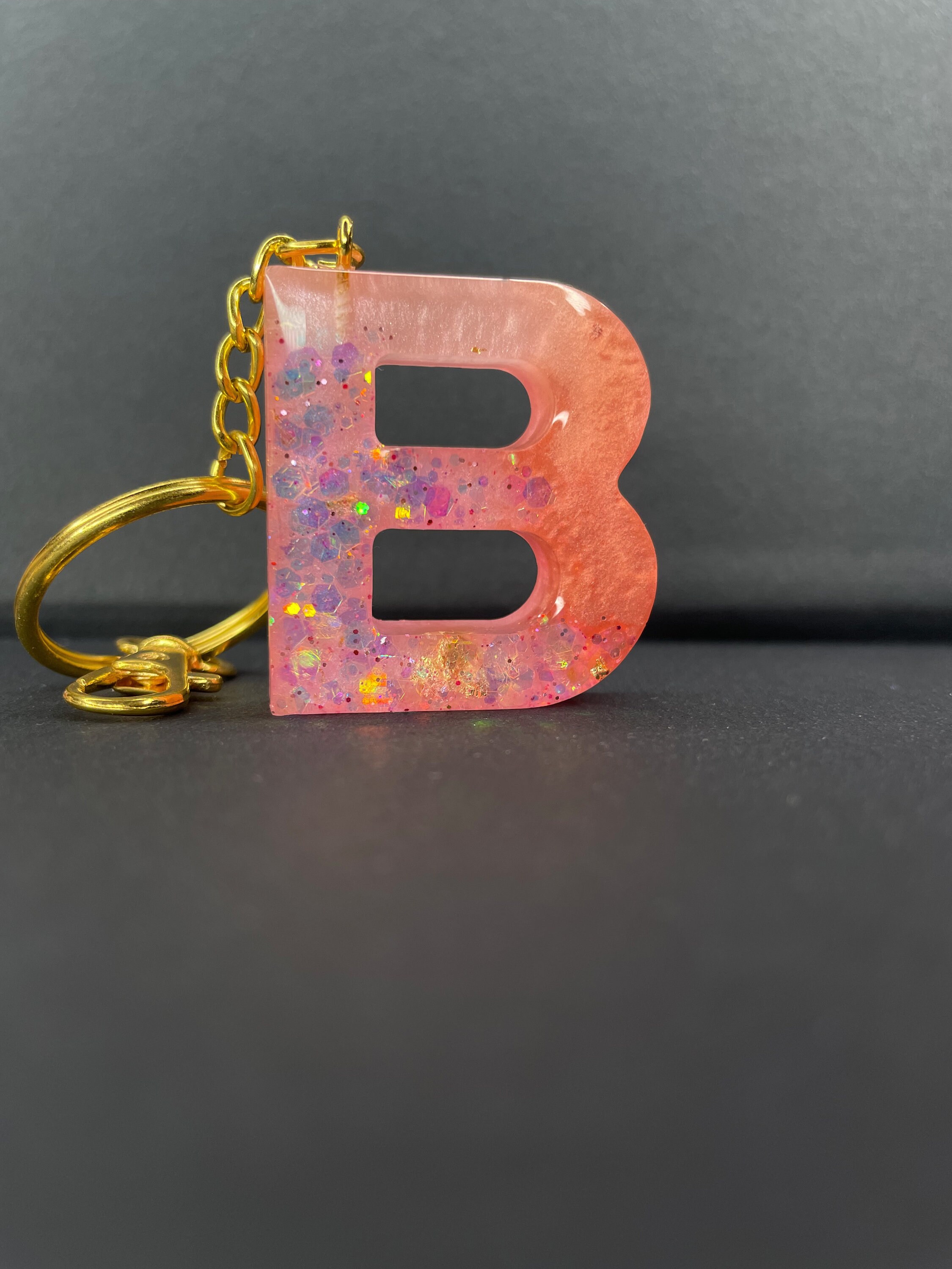 Pink Sparkel Pink Letter Key Chain Gifts - Etsy