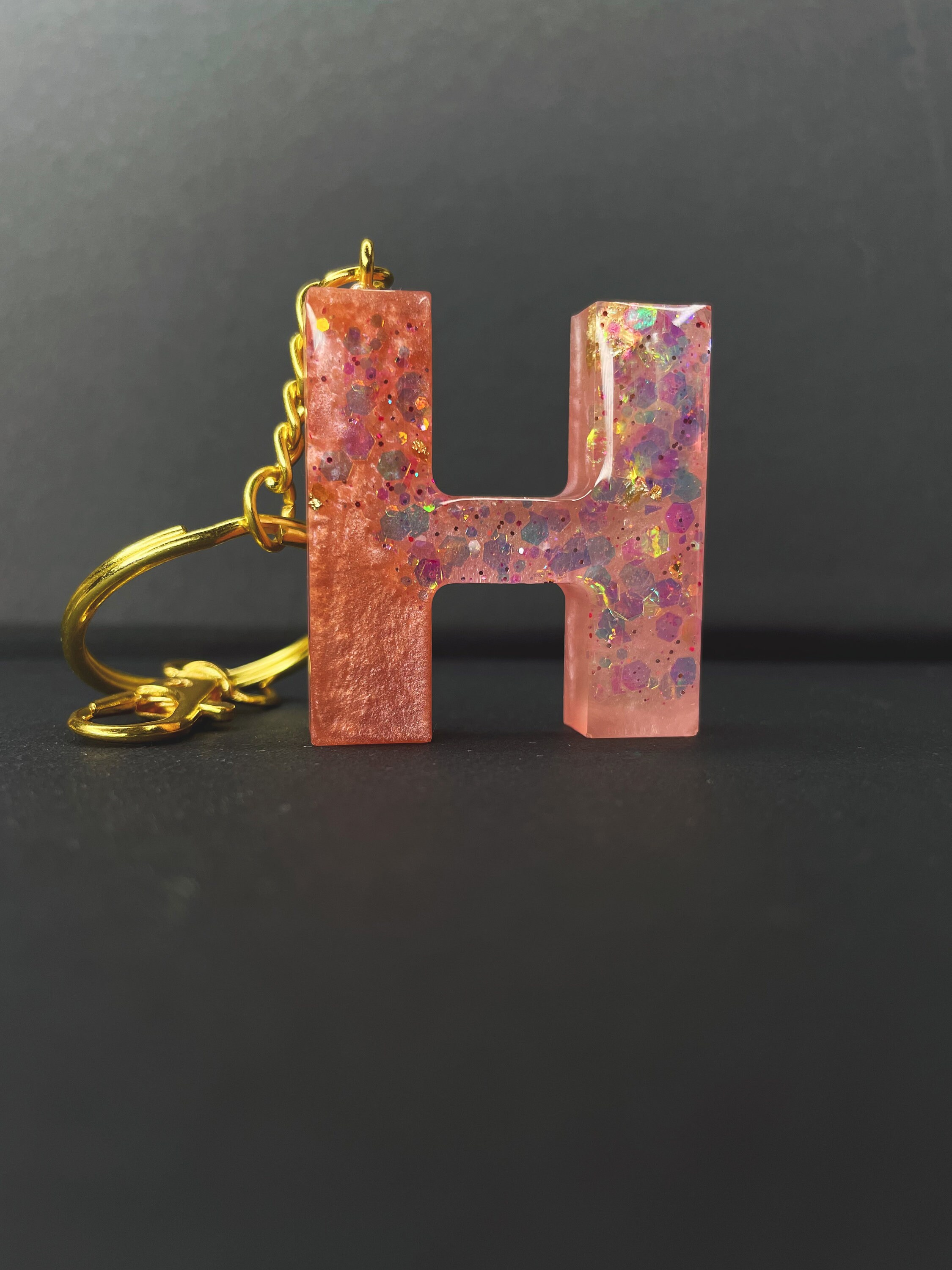 Pink Sparkel Pink Letter Key Chain Gifts - Etsy