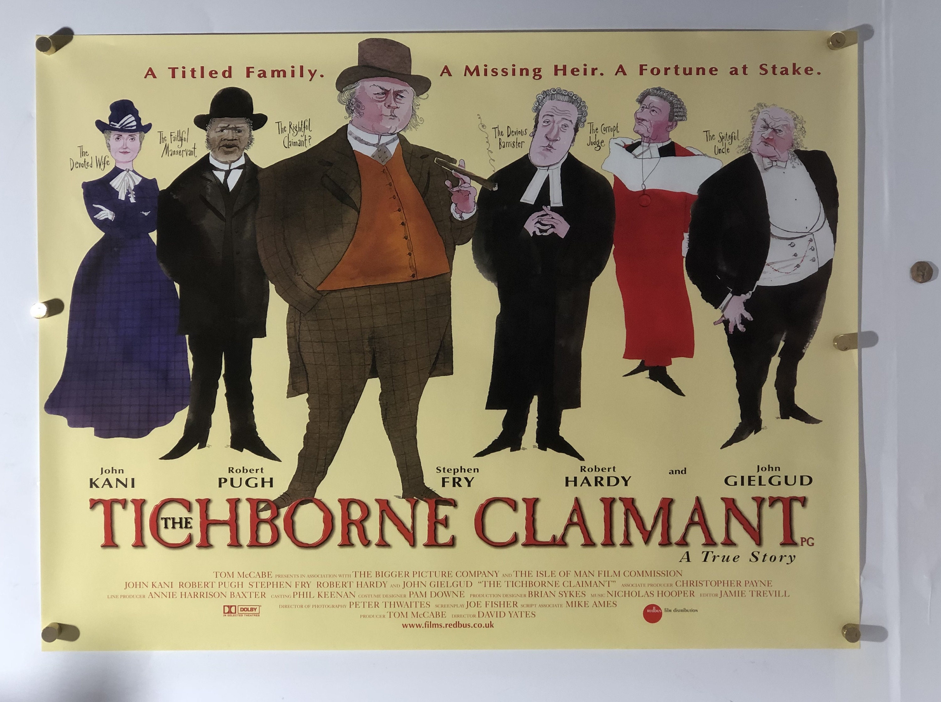 The Tichborne Claimant 1998 British Quad Movie Poster - Etsy
