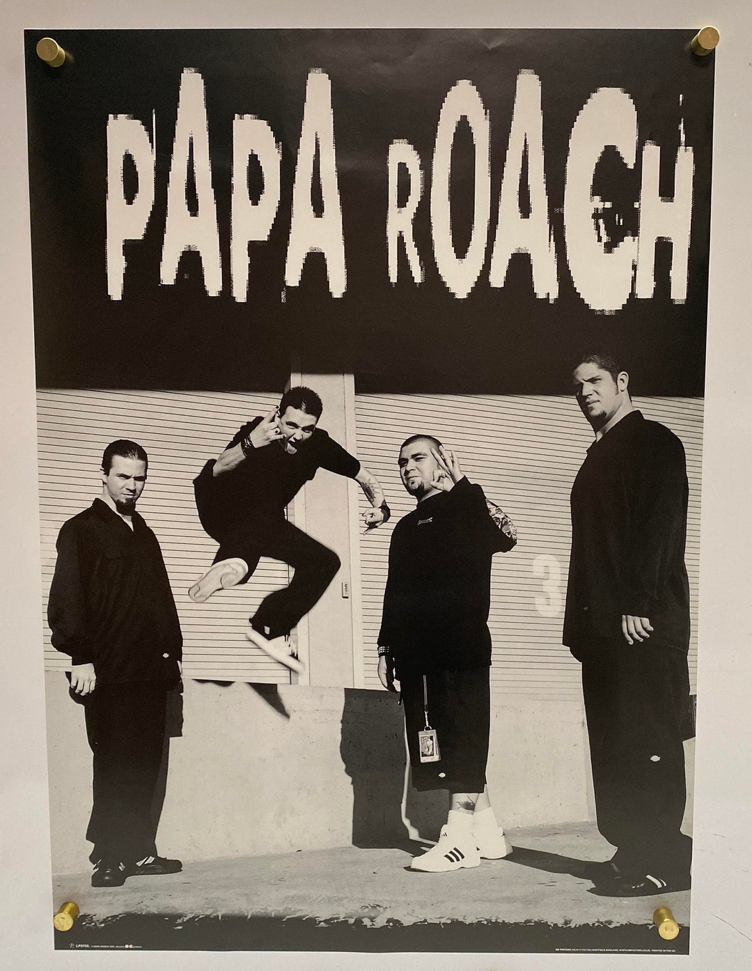 Papa Roach Group Shot B&W Poster - Etsy