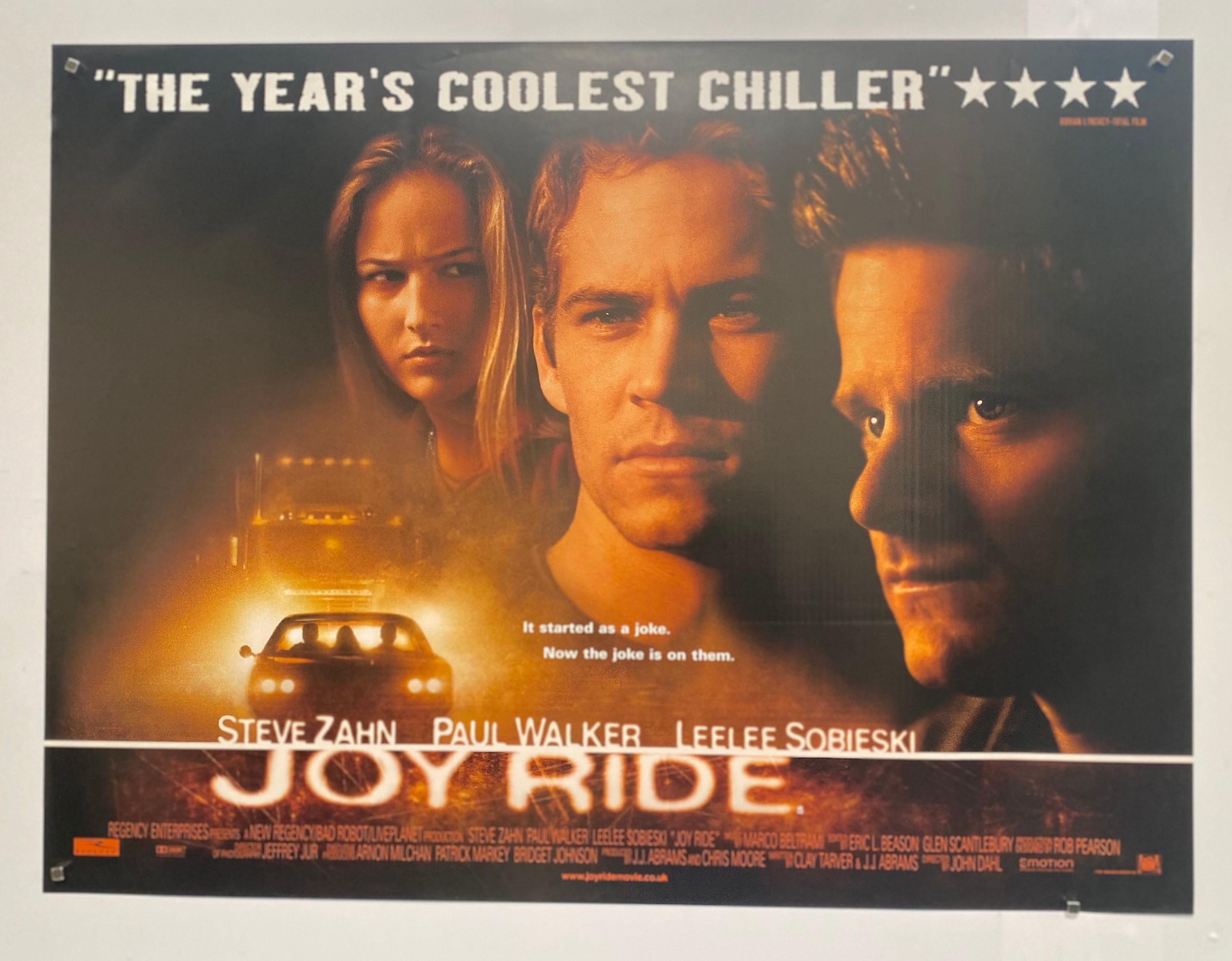 Joy Ride Original (2002) British Quad Movie Poster - Etsy