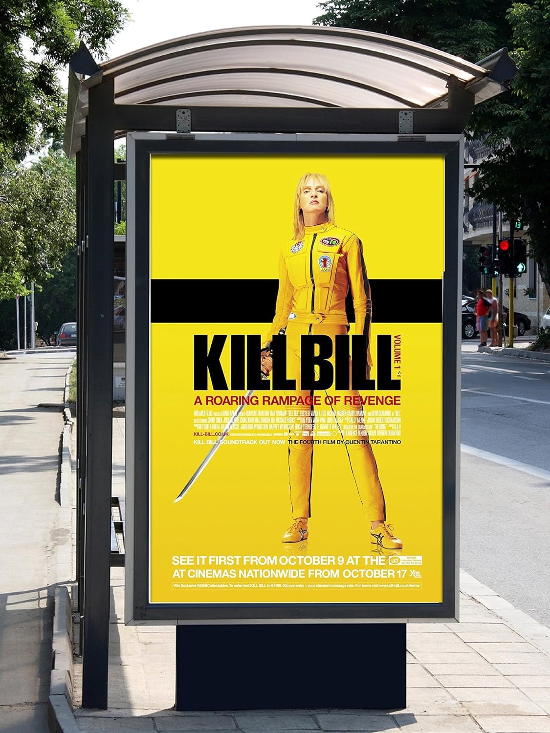 Vintage Kill Bill Vol.1 Rare Original 2003 Bus Shelter Advertising ...