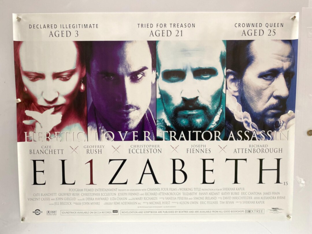 Elizabeth Original 1998 Vintage British Quad Movie Poster - Etsy