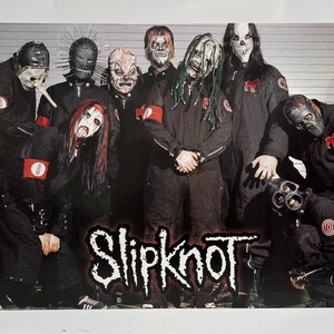 Original Vintage Slipknot Band Photo Shoot Rare Poster - Etsy
