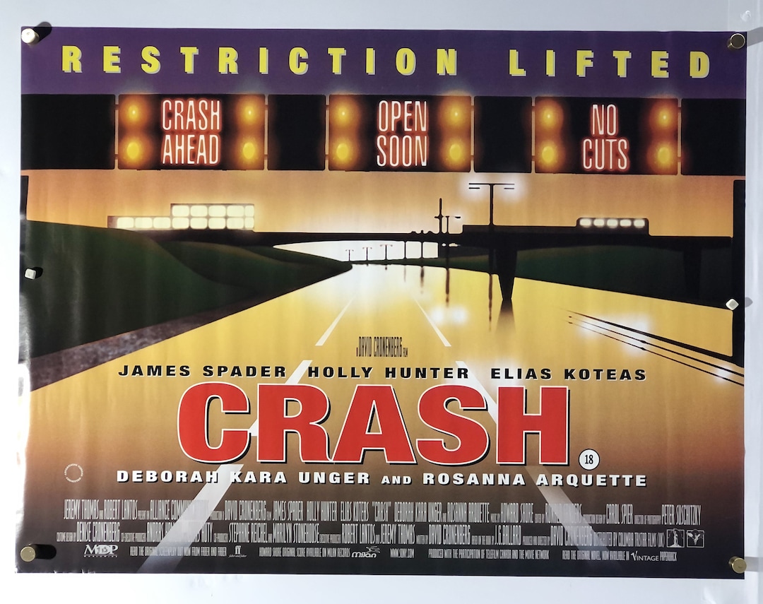 Crash Original (1996) British Quad Movie Poster - Etsy