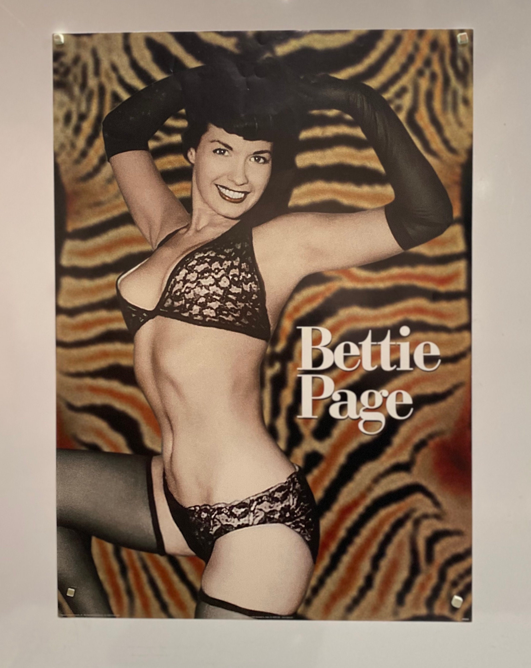 Bettie Page Vintage 1990's Poster - Etsy