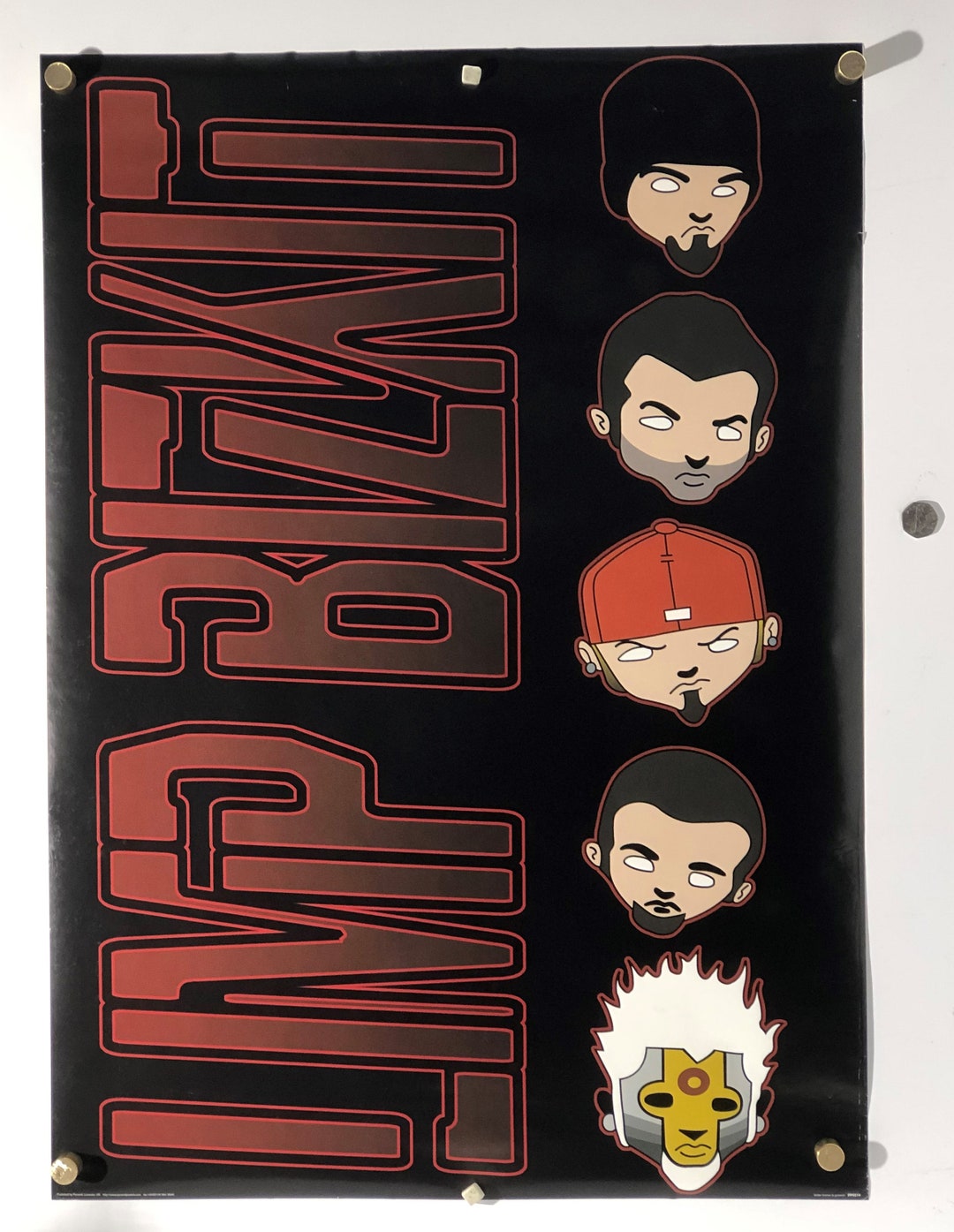 Caras de dibujos animados de Limp Bizkit Póster - Etsy España