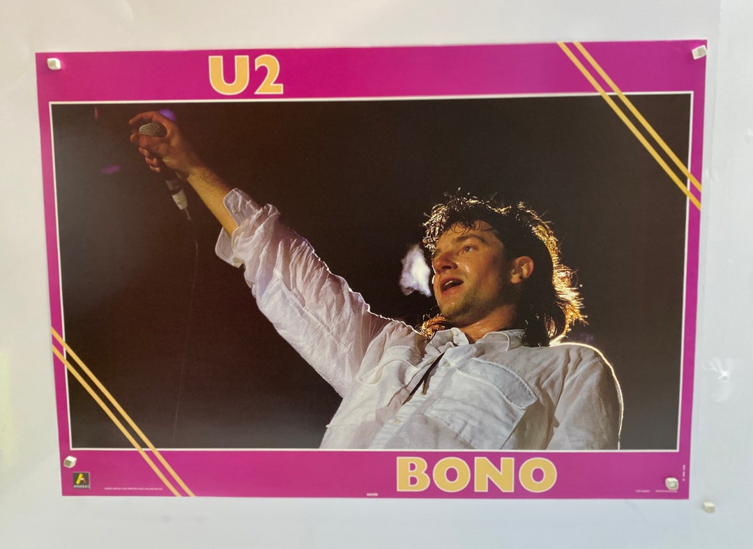 U2 Bono in Concert Vintage 1987 Poster - Etsy