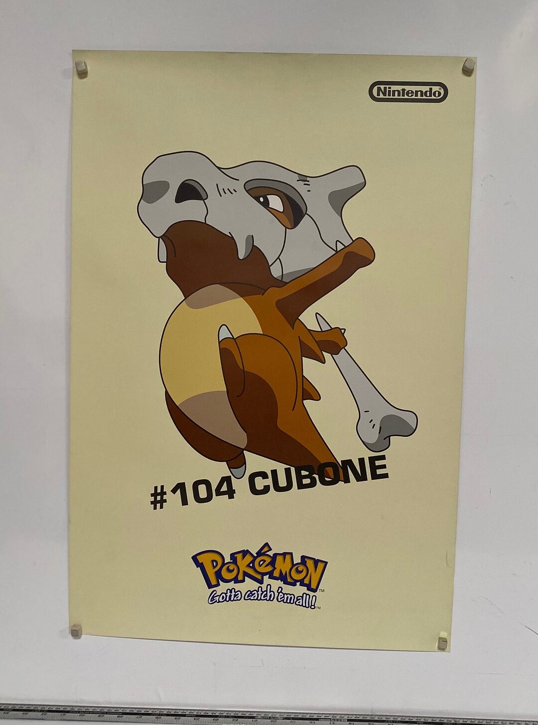Original Promo Poster Nintendo Pokemon Cubone No.104 - Etsy