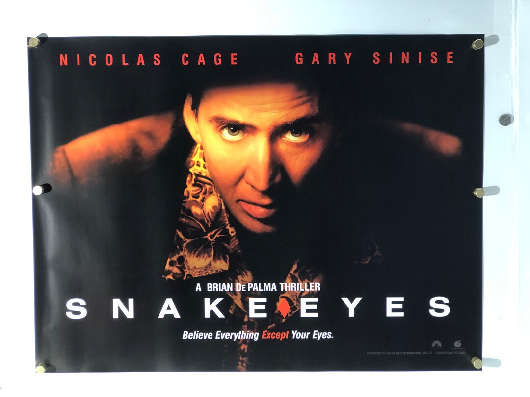 Snake Eyes 1998 British Quad Movie Poster - Etsy