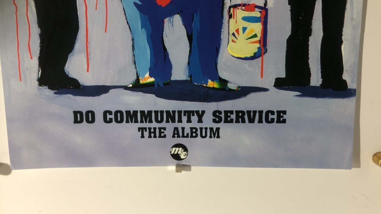 Rare Original Monk & Canatella 'do Community Service' Promo Poster ...