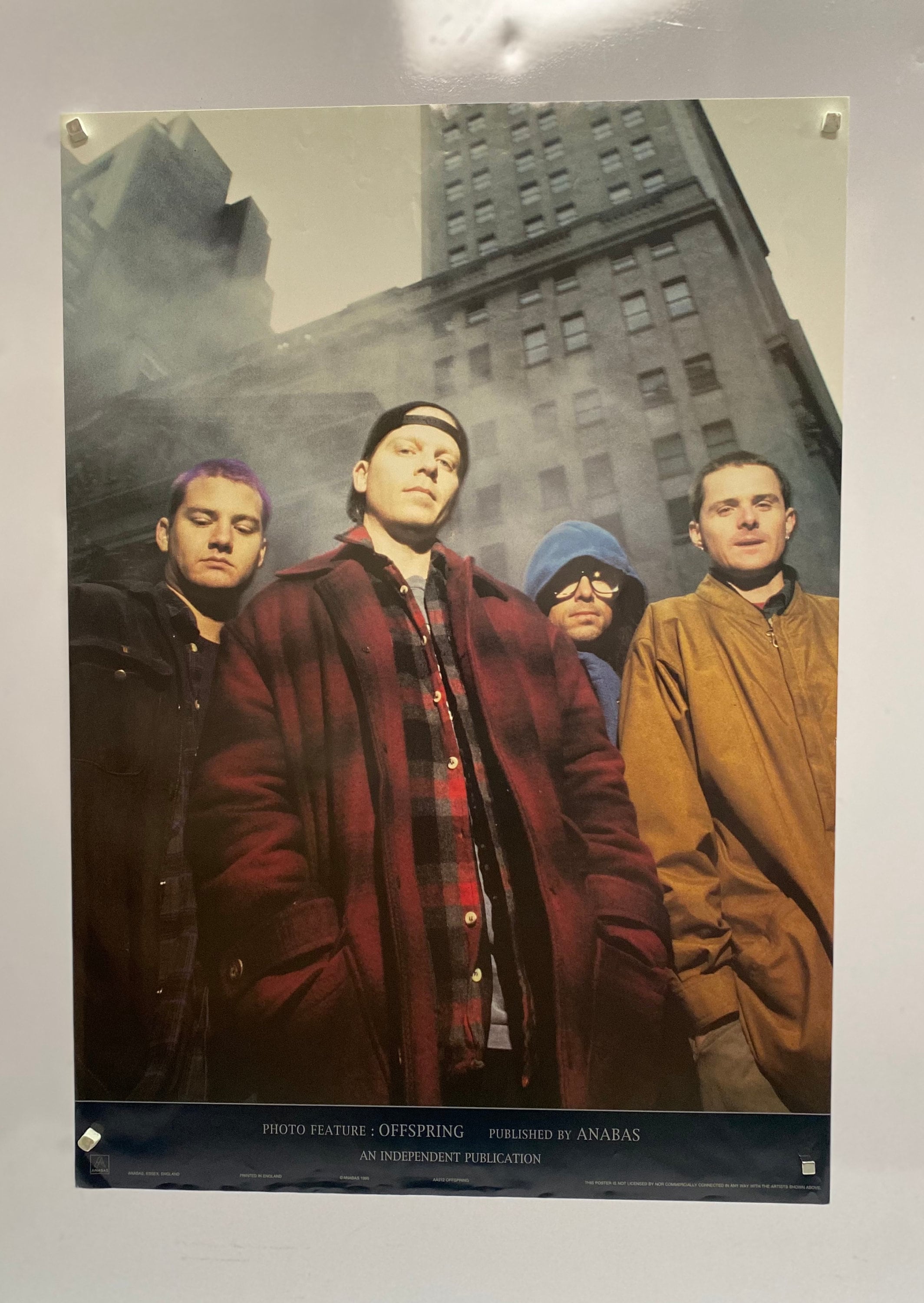 Original the Offspring Band Shot 1995 Vintage Poster - Etsy