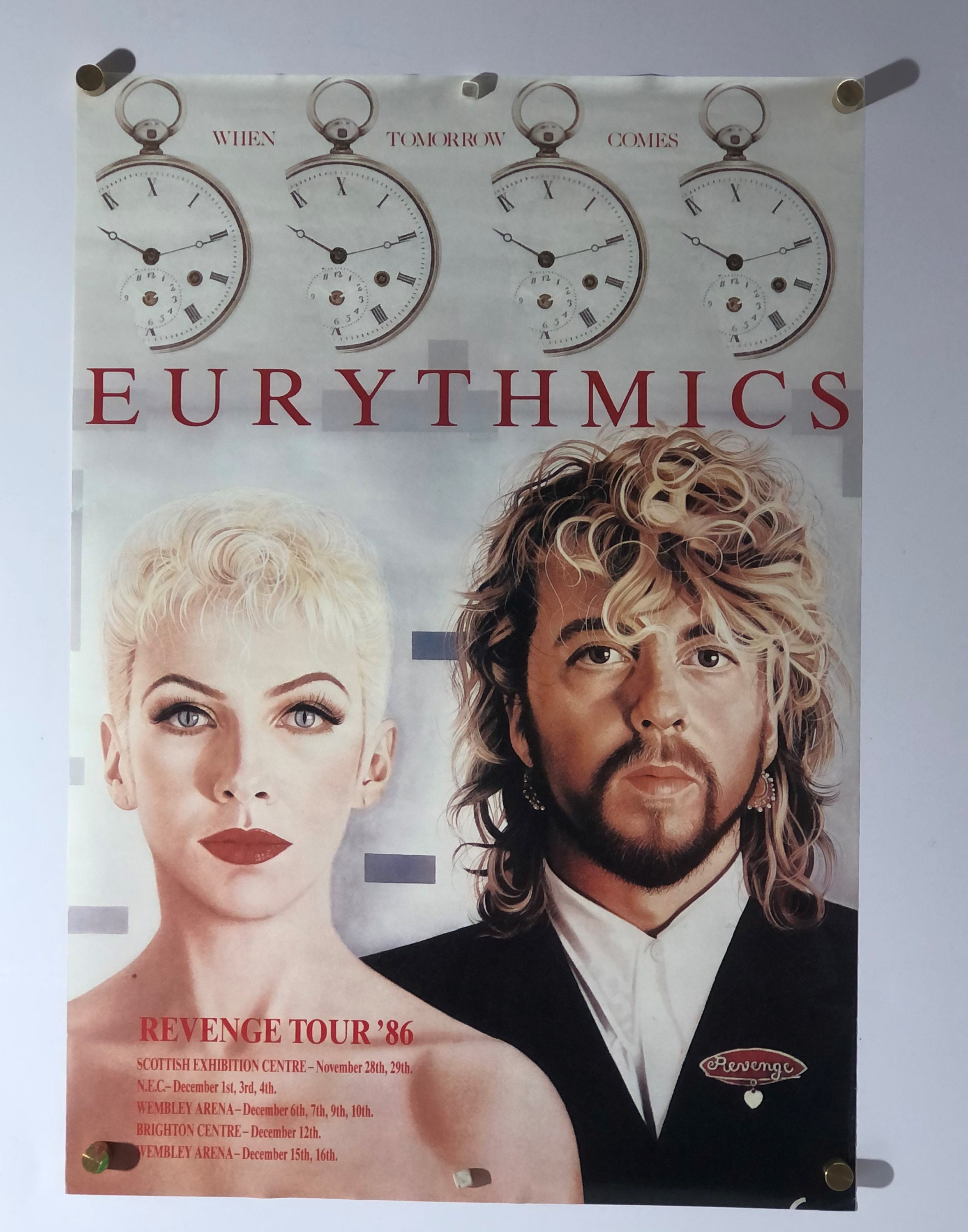 Original Eurythmics Revenge Tour Poster 1986 - Etsy