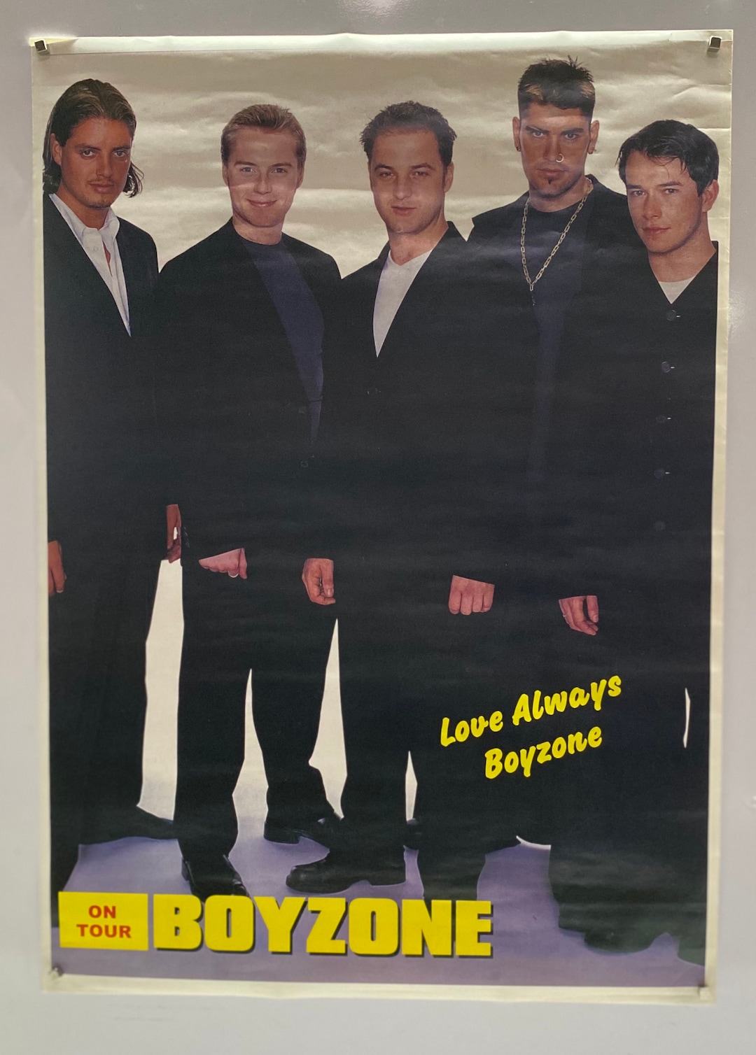 Boyzone on Tour 1990's Rare Vintage Poster - Etsy