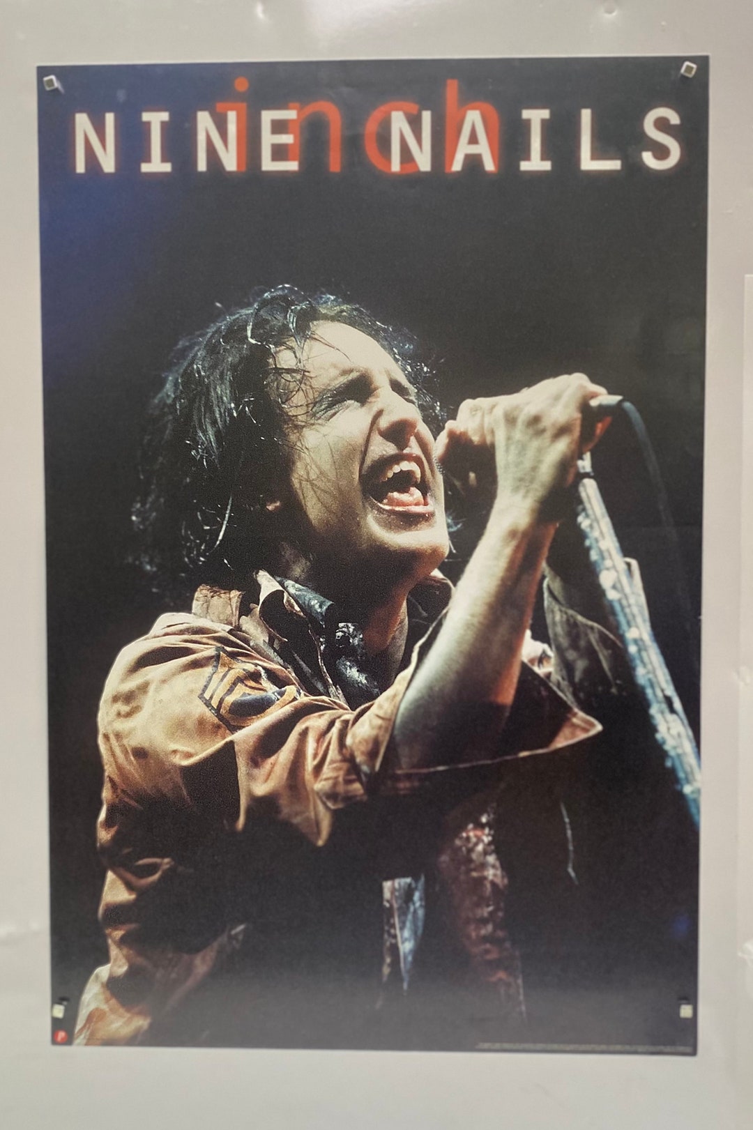 Nine Inch Nails 1990's Rare Vintage Original Poster - Etsy UK