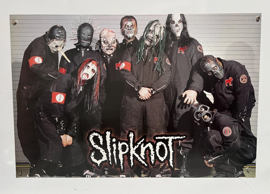 Original Vintage Slipknot Band Photo Shoot Rare Poster - Etsy
