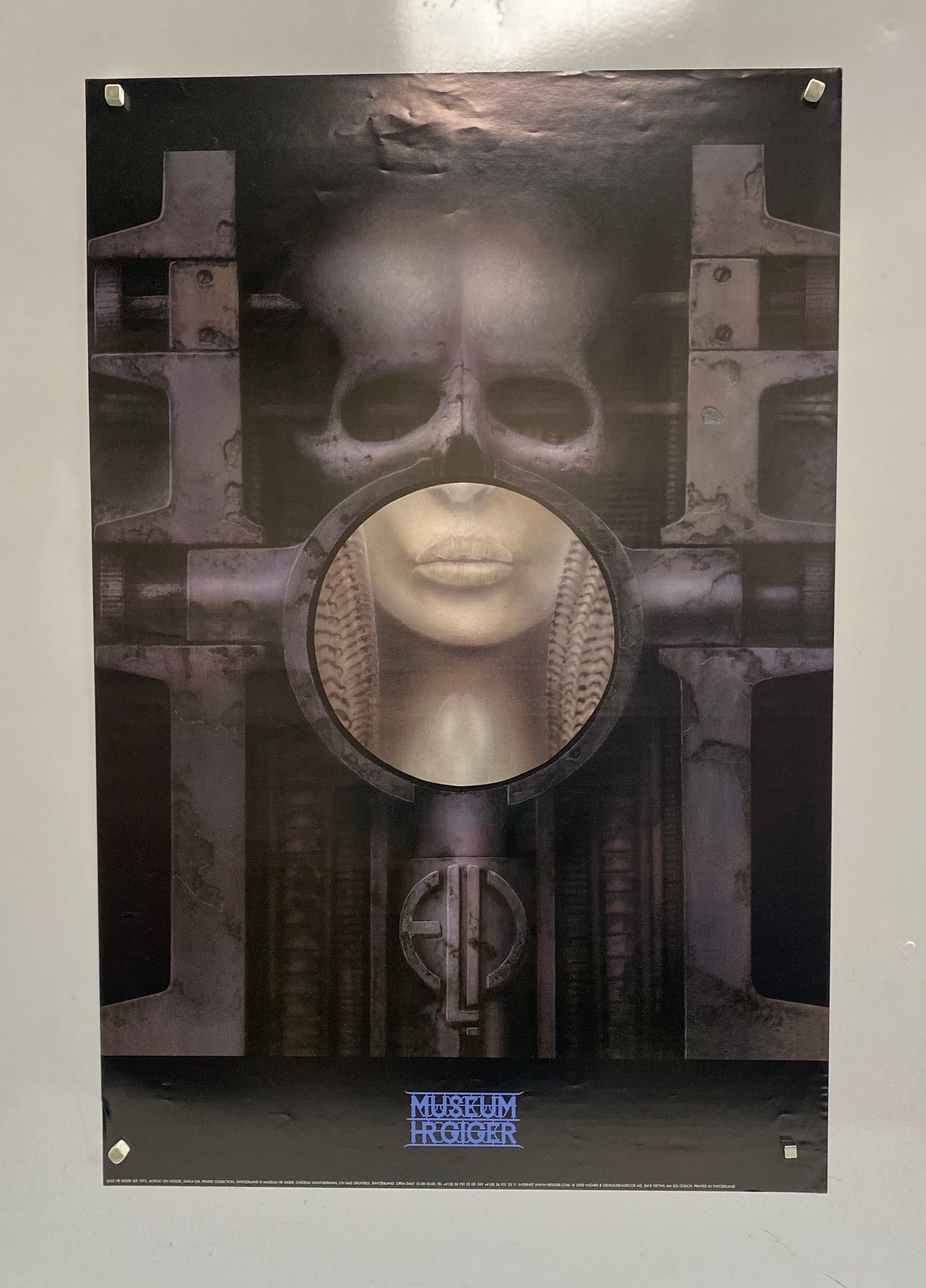 HR Giger Vintage Art Poster ( 2000 ) Album Cover Artwork Brain Salad ...