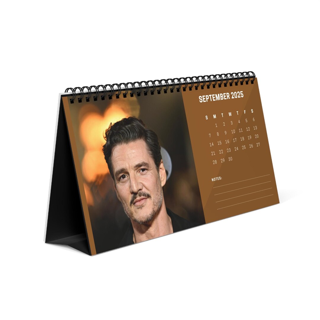 Pedro Pascal 2025 Desk Calendar | Celebrity Gift | Office Decor - Etsy