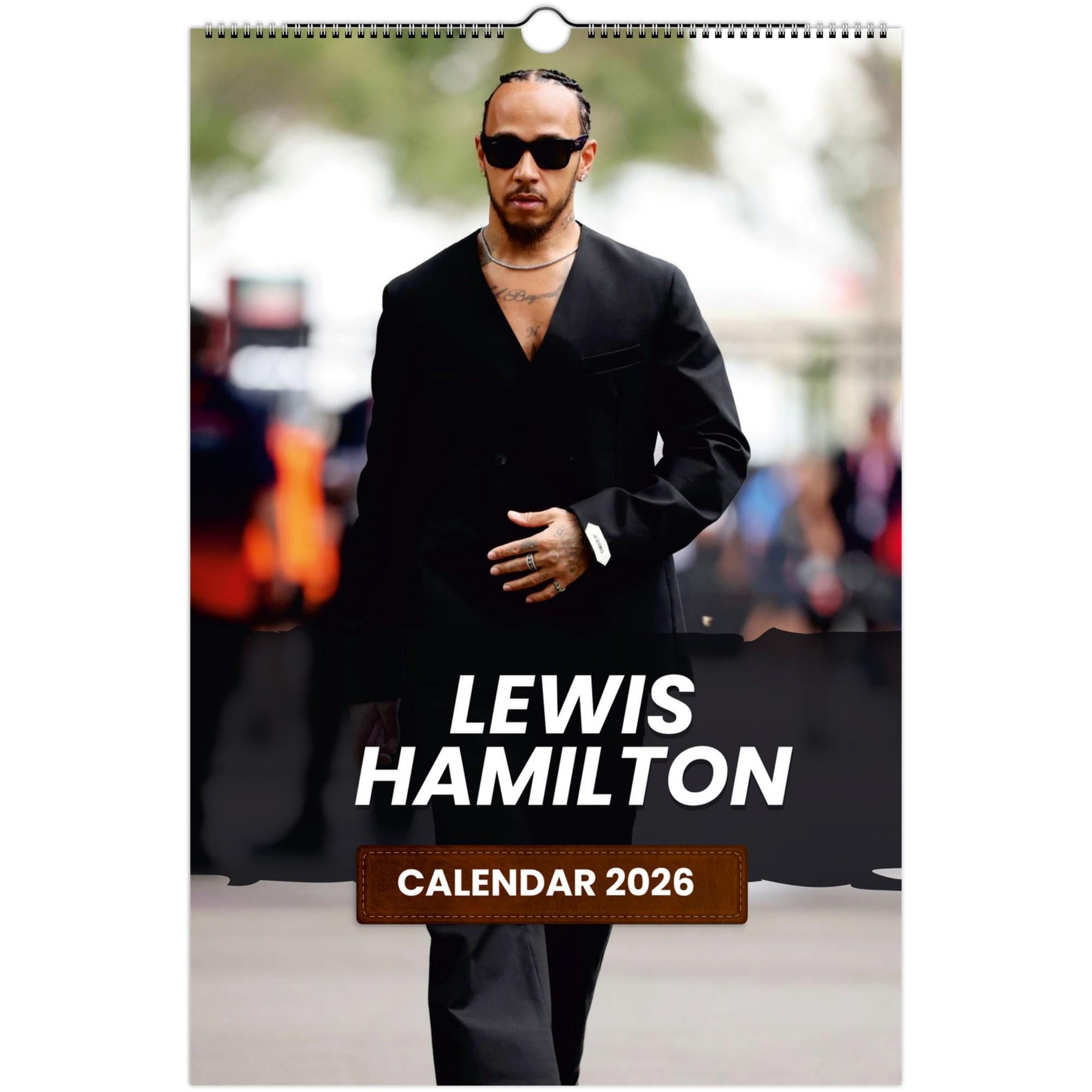Lewis Hamilton 2026 Wall Calendar, Exclusive Celebrity Poster Calendar ...