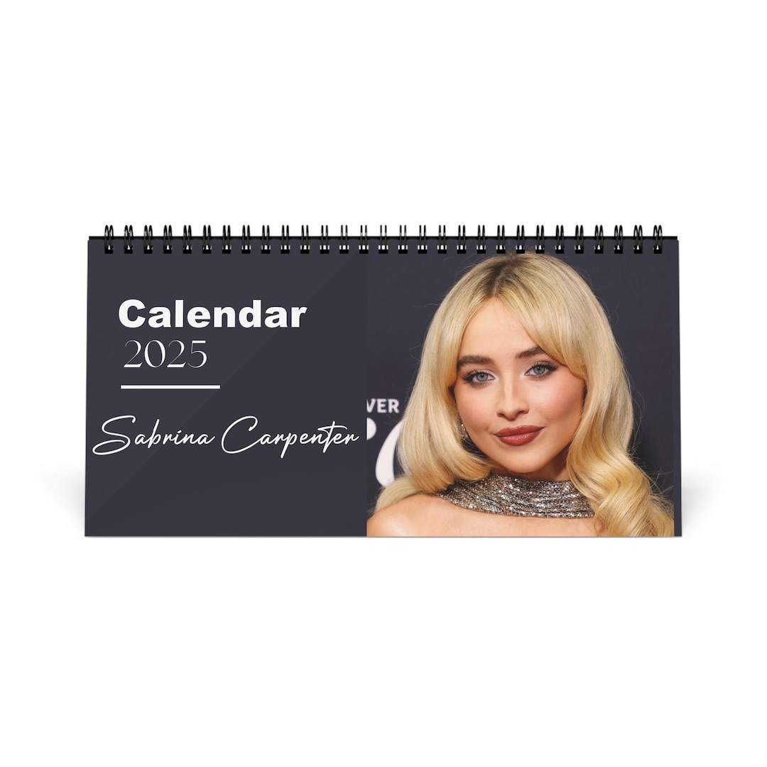 Sabrina Carpenter 2025 Desk Calendar Actress Singer Monthly Planner ...