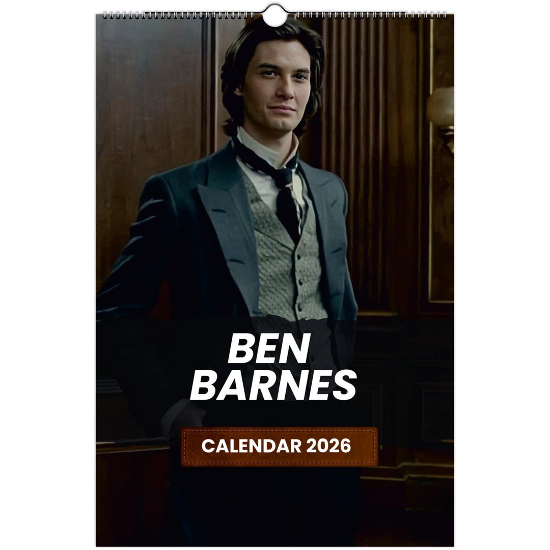 Ben Barnes 2026 Wall Calendar, Exclusive Celebrity Poster Calendar for ...
