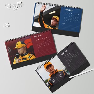 Lando Norris 2025 Desk Calendar Formula 1 Driver Gift Mclaren Racing ...