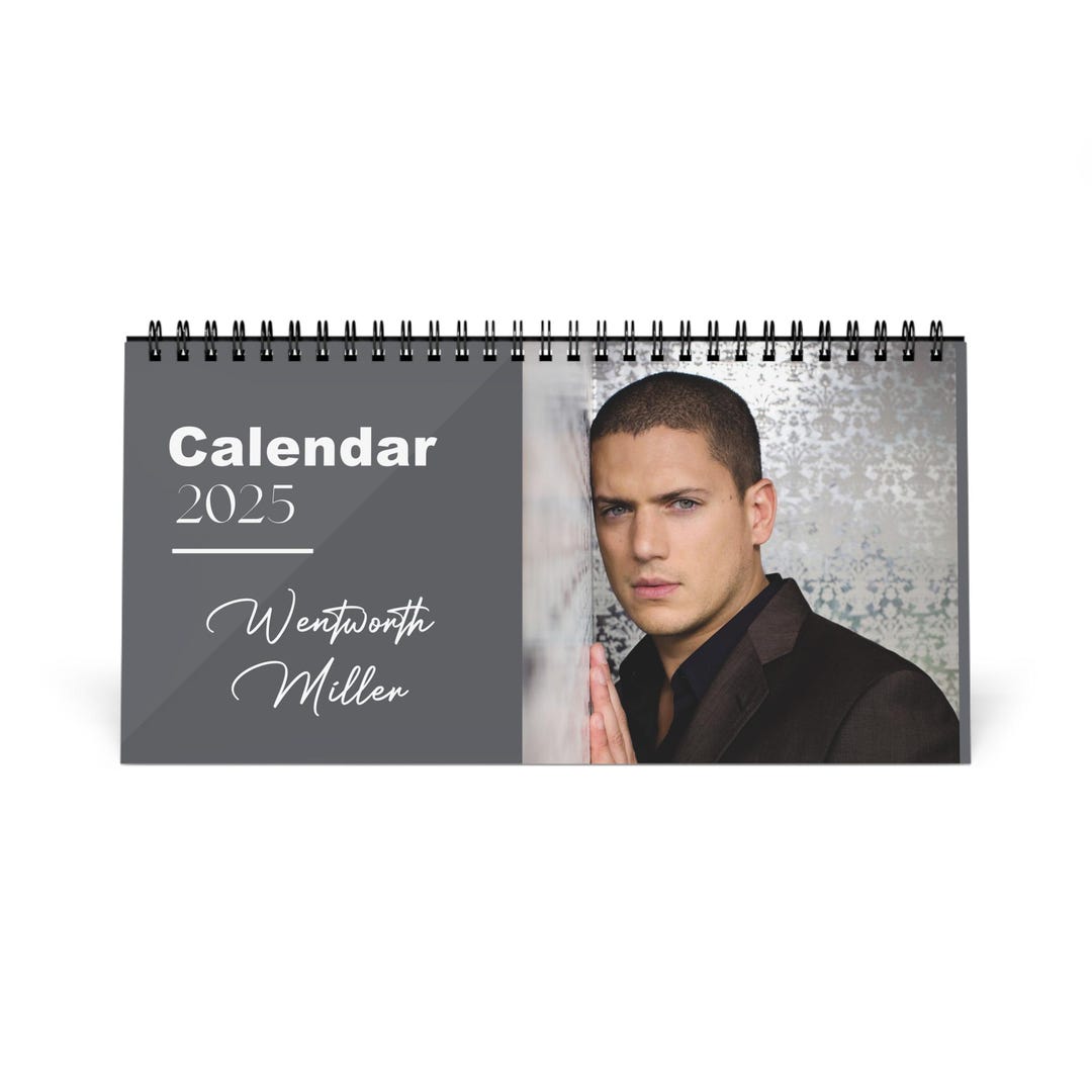 Wentworth Miller 2025 Desk Calendar | Prison Break Star Monthly Planner ...