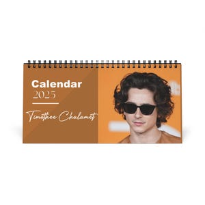 Timothée Chalamet 2025 Desk Calendar Actor Gift Dune Movie Calendar ...
