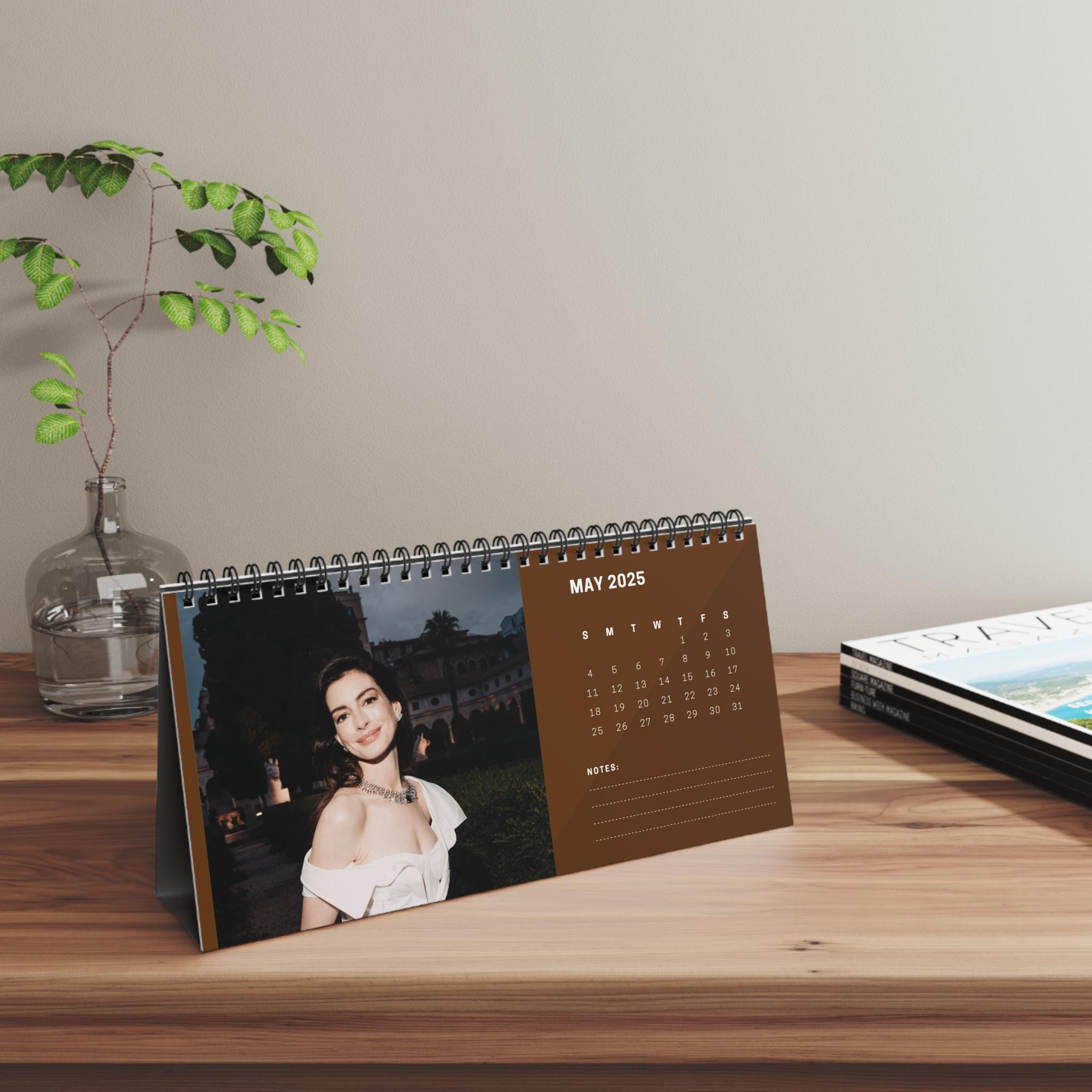 Anne Hathaway 2025 Desk Calendar Actress Monthly Planner Anne Hathaway ...