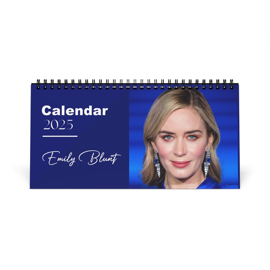 Emily Blunt 2025 Desk Calendar Actress Monthly Planner Emily Blunt Gift ...