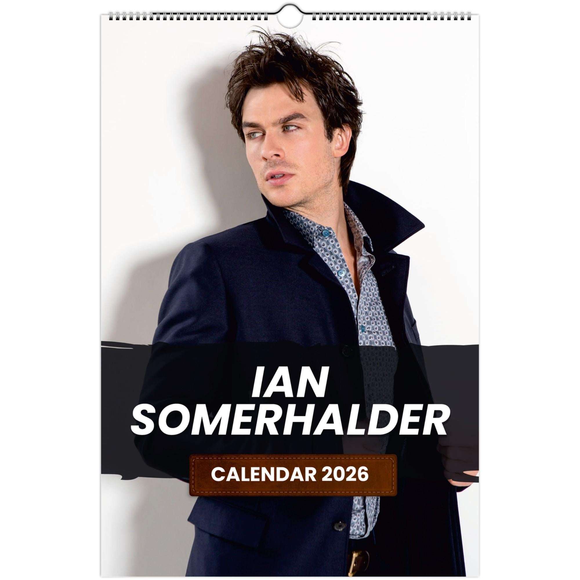 Ian Somerhalder 2026 Wall Calendar, Exclusive Celebrity Poster Calendar ...